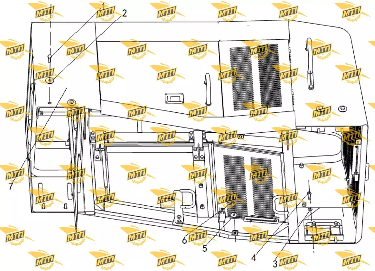 engine hood assembly артикул NZ5254200300 на фронтальные погрузчики SEM ...